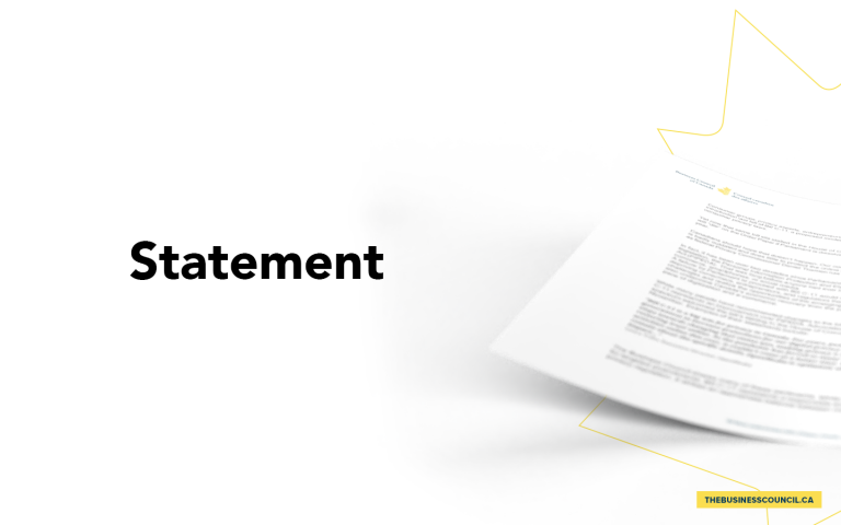 Statement from Goldy Hyder President & CEO, Business Council of Canada ...